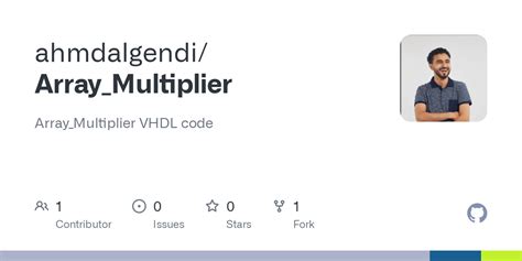 Github Ahmdalgendiarraymultiplier Arraymultiplier Vhdl Code