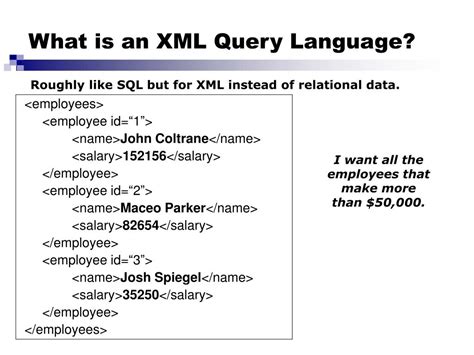 ppt survey of xml query languages powerpoint presentation free