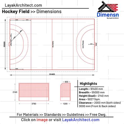 Hockey Field Diagram With Measurements
