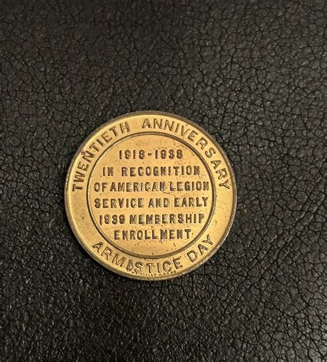 1918 1938 American Legion Armistice Day 20th Anniversary1939