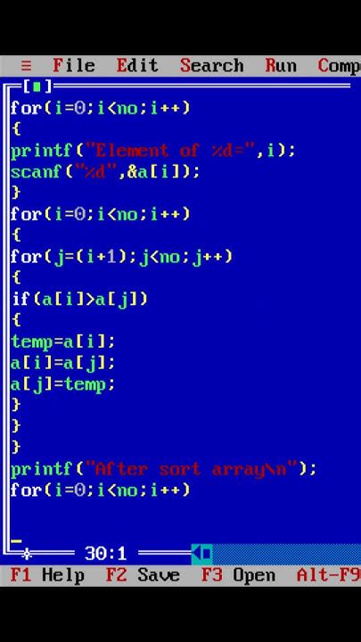 Sort Array Element In Ascending Order Shorts Short Dailyshorts Youtube