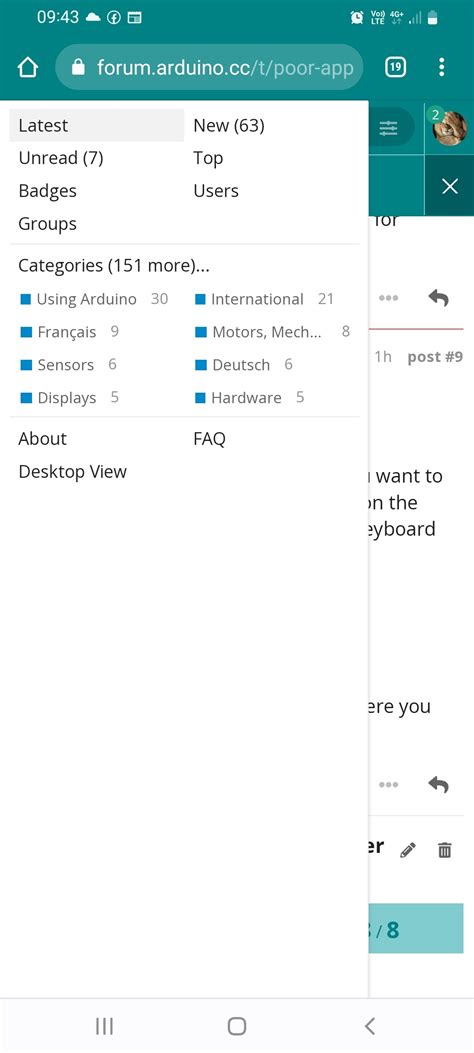 poor appearance and usability of forum on mobile devices website and