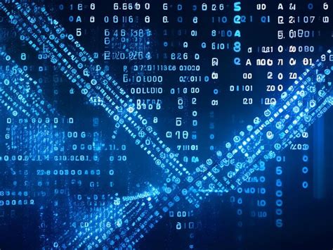 DNA Abstract Technology Binary Code Background Premium AI Generated Image