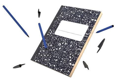 Student Notebook And Blue Pen Floating A Back To School 3d Concept