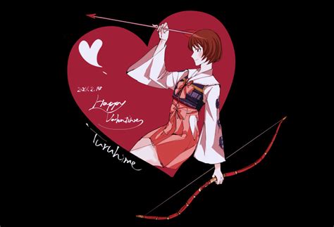 Safebooru 1girl Absurdres Arrow Projectile Black Background Bow