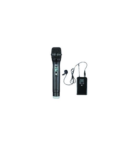 ITC - T-521UP UHF Wireless Mic with FM (1 handheld, 1 lavalier) touch ...