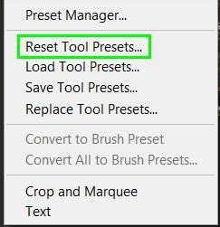 How To Reset Any Tool In Photoshop Brendan Williams Creative