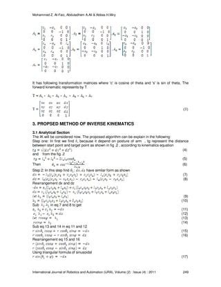 Human Arm Inverse Kinematic Solution Based Geometric Relations And Optimization Algorithm PDF