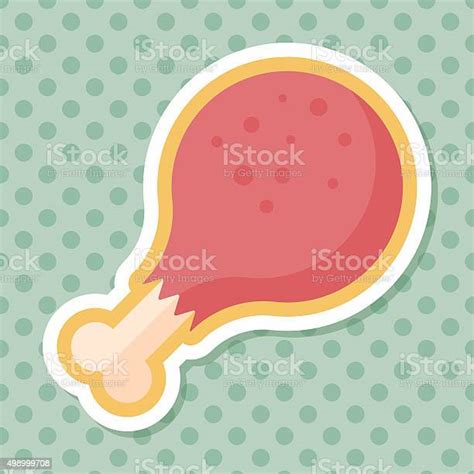 치킨 레그스 평편 아이콘크기 긴 Shadow Eps10이 포함됩니다 0명에 대한 스톡 벡터 아트 및 기타 이미지 0명 고기 굽기 Istock