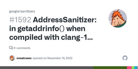 addresssanitizer deadlysignal in getaddrinfo when compiled with clang