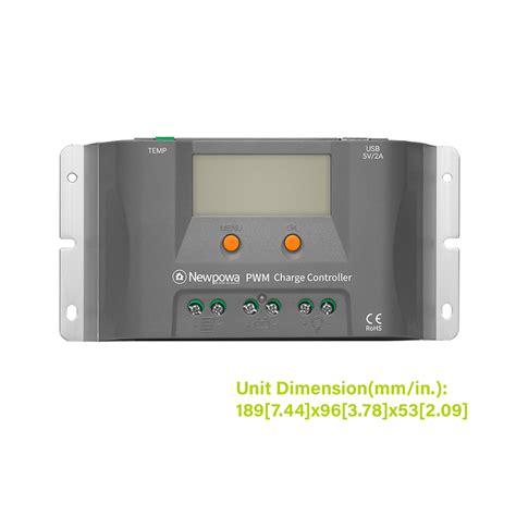 New 30a Pwm Solar Charge Controller W A 12 24v Auto Switch Newpowa