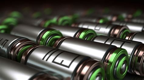 3d Illustration Of Metallic Lithium And Lithium Ion Batteries