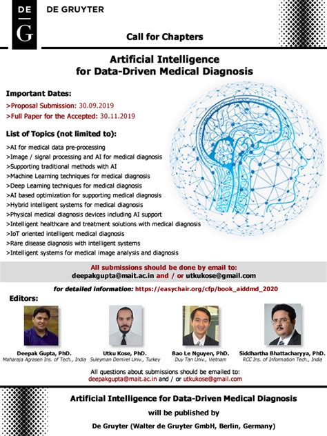 Pdf Call For Chapters Artificial Intelligence For Data Driven