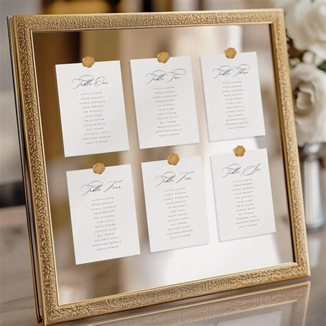 Table Assignment Etsy