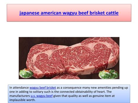 Ppt Wagyu American Style Kobe Beef Japanese Wagyu Cattle Powerpoint
