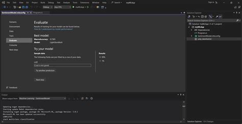 build your first ml model with ml model builder