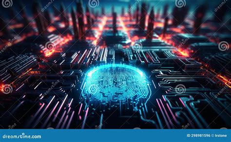 Supercomputer Cpu And Gpu Circuits Mother Board Interconnection With