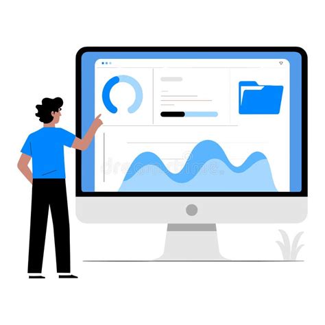 Modern Data Analytics Vector Design Stock Illustration Illustration Of Screen Modern 387797916