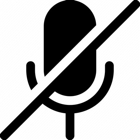 microphone record slash icon download on iconfinder