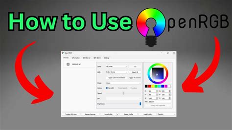 How To Install And Use Openrgb Youtube