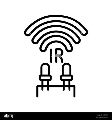 Infrared Sensor Black Line Icon For Digital And Print Projects Minimal