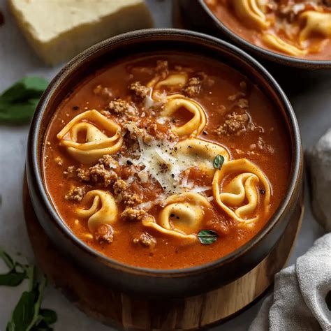 Easy Tortellini Lasagna Soup Recipe Irresistibly Creamy Delight