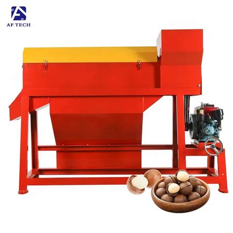 800kg Macadamia Nuts Craker Sheller Green Fruit Peeling Primary Processing Machine Macadamia