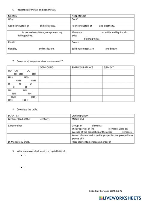 Atomic Structur Free Interactive Worksheets 951058