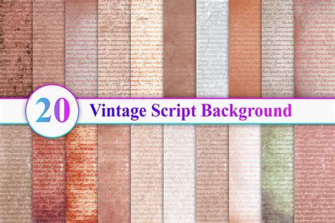 Vintage Script Background Graphic By Forhadx5 · Creative Fabrica