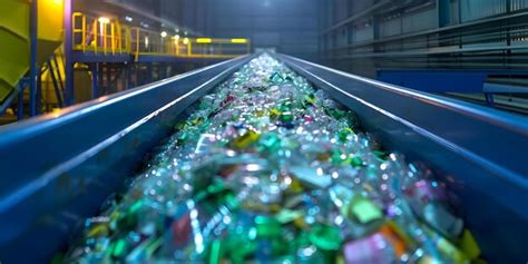 Efficient Recycling Sorting At Hightech Waste Facility Concept Waste
