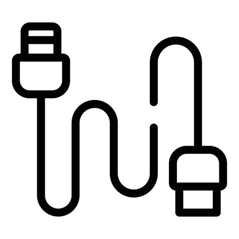 Energy Power Cord Icon Outline Vector Recharge Adapter Wire Vector Art At Vecteezy