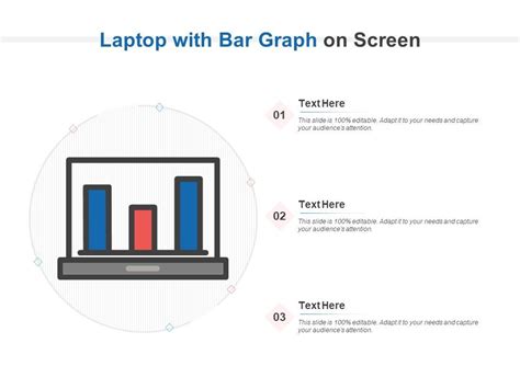 Laptop With Bar Graph On Screen PowerPoint Slide Presentation Sample Slide PPT Template