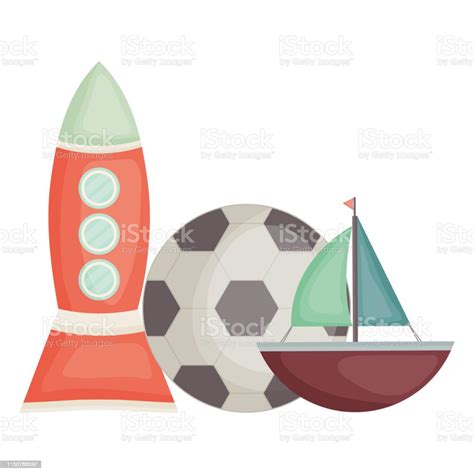 범선과 축구 풍선 사각 프레임과 생일 요소 벡터와 로켓 장난감 Illustraitor 경기 스포츠에 대한 스톡 벡터 아트 및 기타 이미지 경기 스포츠 공 스포츠 장비