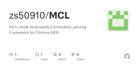 Github Zs50910mcl Mcl Multi Granularity Contrastive Learning Framework For Chinese Ner