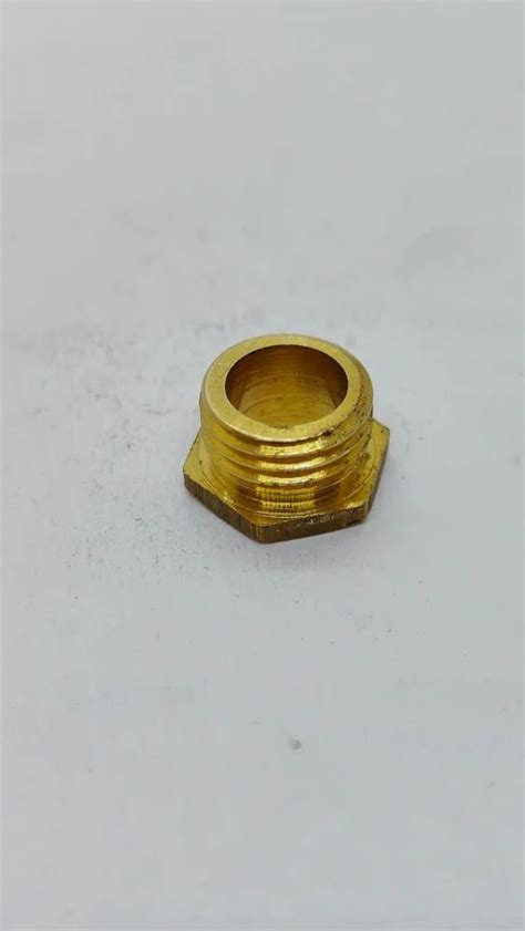 Hexagonal Bronze Finish Brass Hexgonal Nut For Industrial M16 16 Mm