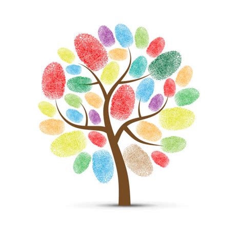 Thumbprint Tree Vector