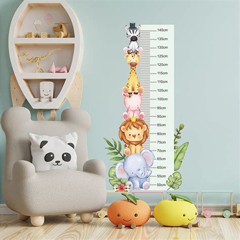 قیمت و خرید استیکر اندازه گیری قد کودک راتیانا مدل جنگل حیوانات