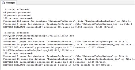 Dynamically Restore Full And All Transaction Log Backup CodeProject