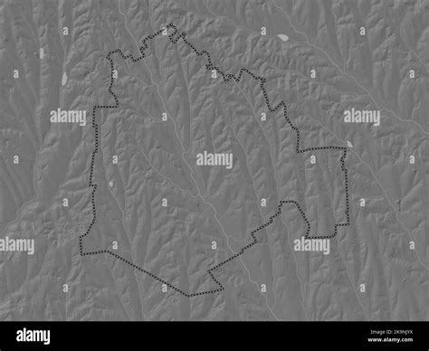 Cimislia District Of Moldova Bilevel Elevation Map With Lakes And