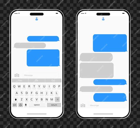 Mobile Phone Chat Design Template Vector Premium Vector