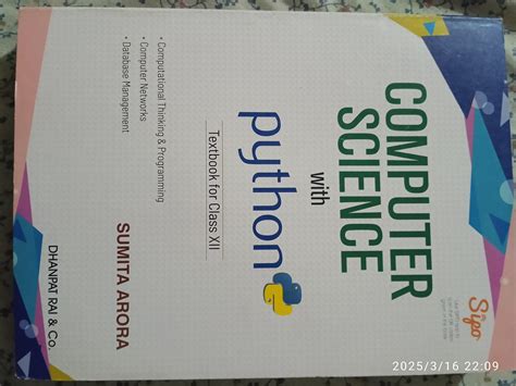 Buy Computer Science With Python Class 12 Sumita Arora Bookflow