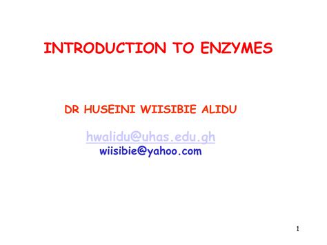 Enzymes Lectureppt