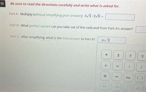 solved 13 be sure to read the directions carefully and write what is