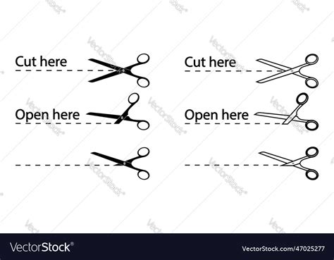 Cut Here Scissors Symbol At Jay Paris Blog