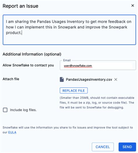 snowpark migration accelerator sharing the output with snowflake