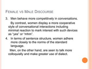 Gender Difference In Language Use PPTX