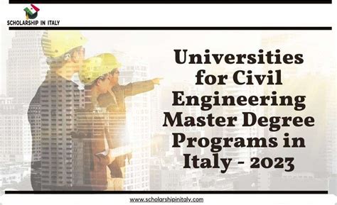 Master Of Civil Engineering Scholarship Fully Funded 2023