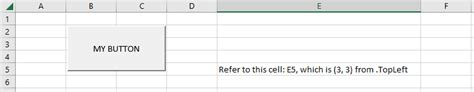 Excel How To Pass A Relative Range As Argument On Button Click