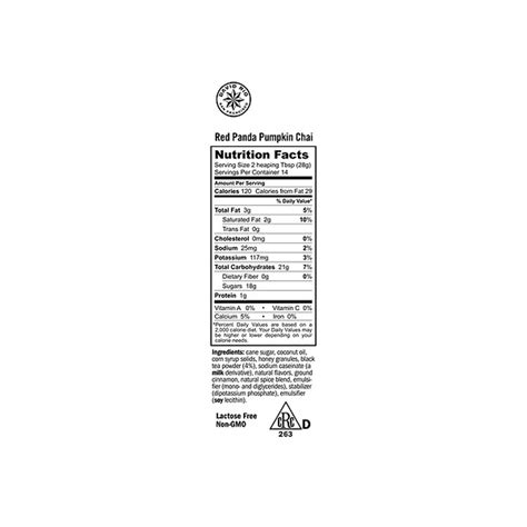 David Rio Red Panda Pumpkin Chai Latte Instant Dry Mix