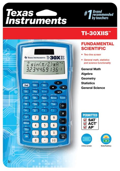 Texas Instruments Ti 30x Iis Scientific Calculator Limited Blue Color Electronic Products